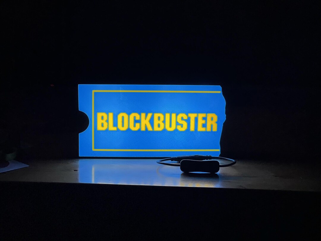 3d Printed Blockbuster Sign - Etsy