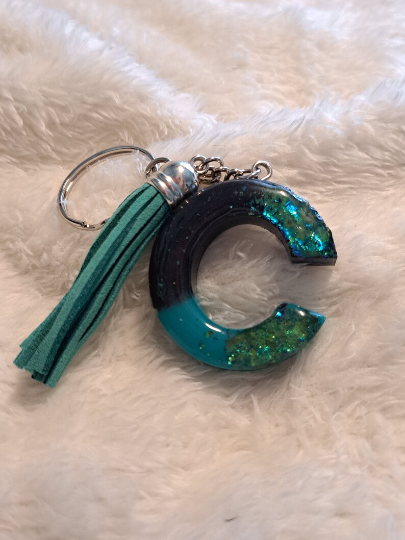 Alphabet Letter Keychain - Etsy