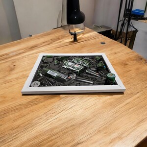 Heineken Bottle Frame Epoxy Wall Art, Decorative Broken Glass Wall Art ...