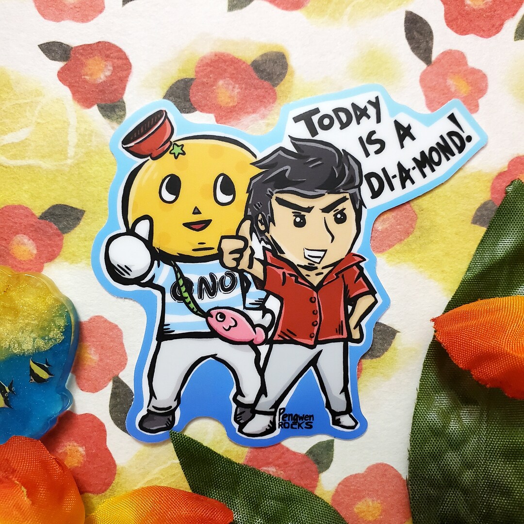 Kiryu & Onomichio, Today is a Diamond | 3" Matte Sticker - Etsy