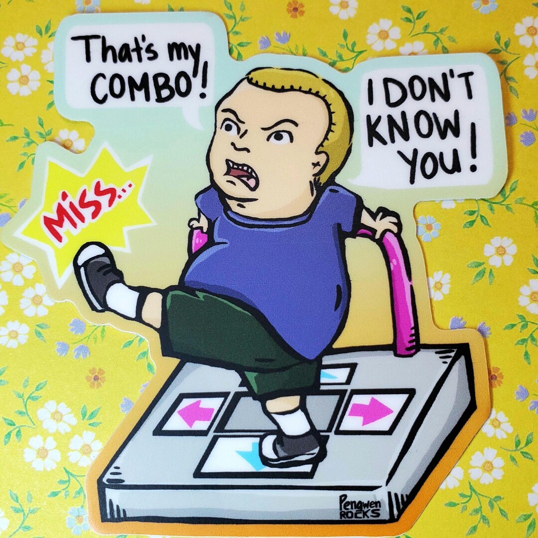 That's My Combo! Bobby Hill DDR (dance Dance Revolution) Sticker - Etsy