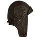 Vintage Aviation Helmet Pilot Cap Leather Lining 100% Cotton Brown ...