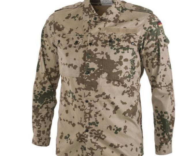 Original German Army Field Jacket Desert Tropic Combat Bundeswehr Camo ...