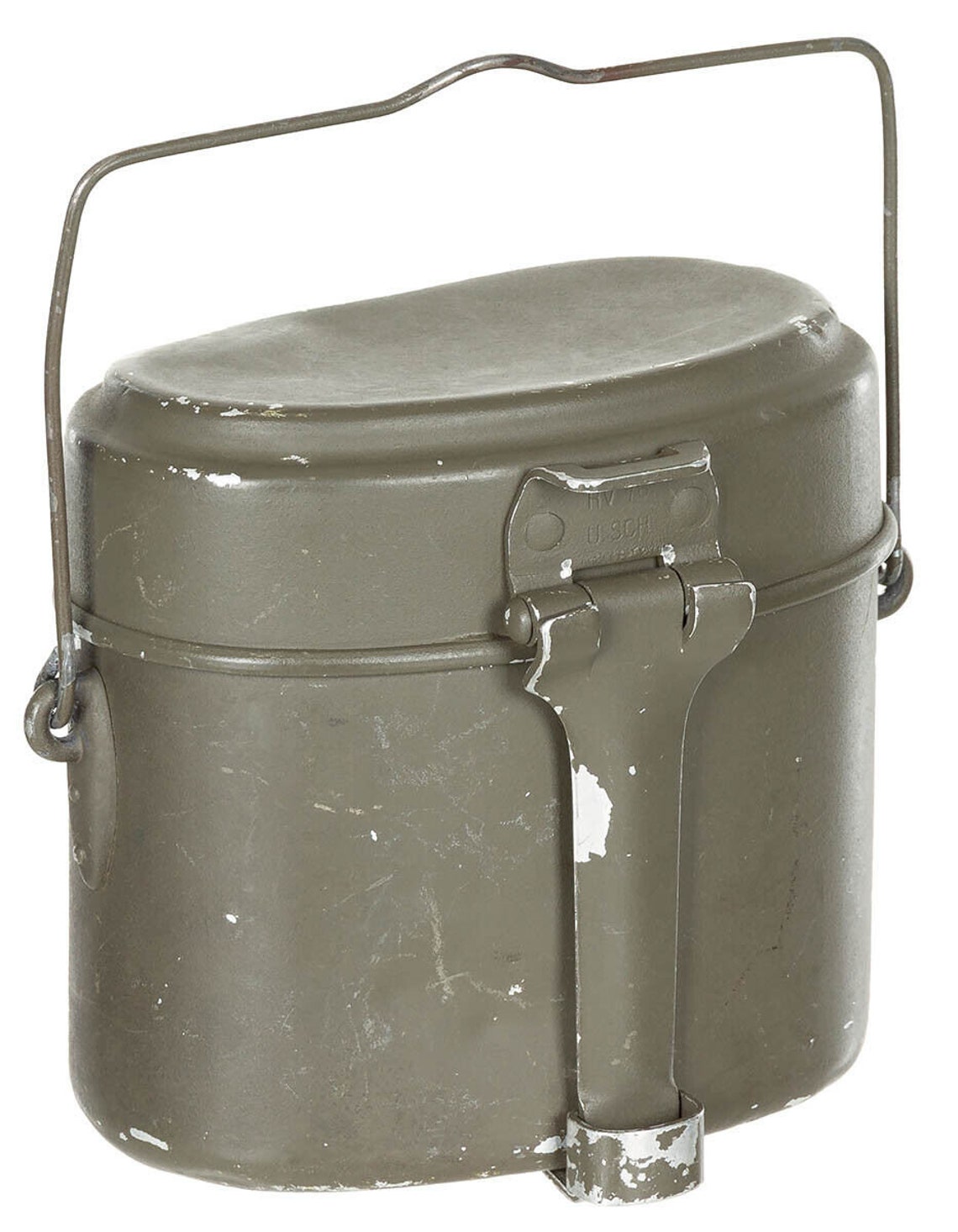 Original Austrian Army Military Mess Ki, Aluminium OD Green 3 Parts ...