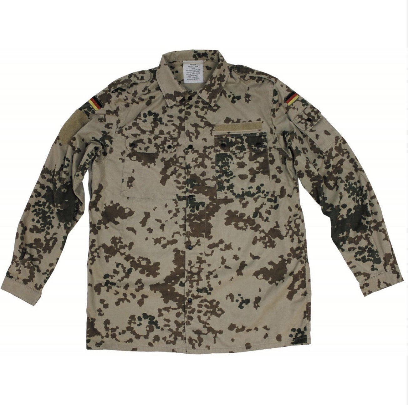 Original German Army Field Jacket Desert Tropic Combat Bundeswehr Camo ...
