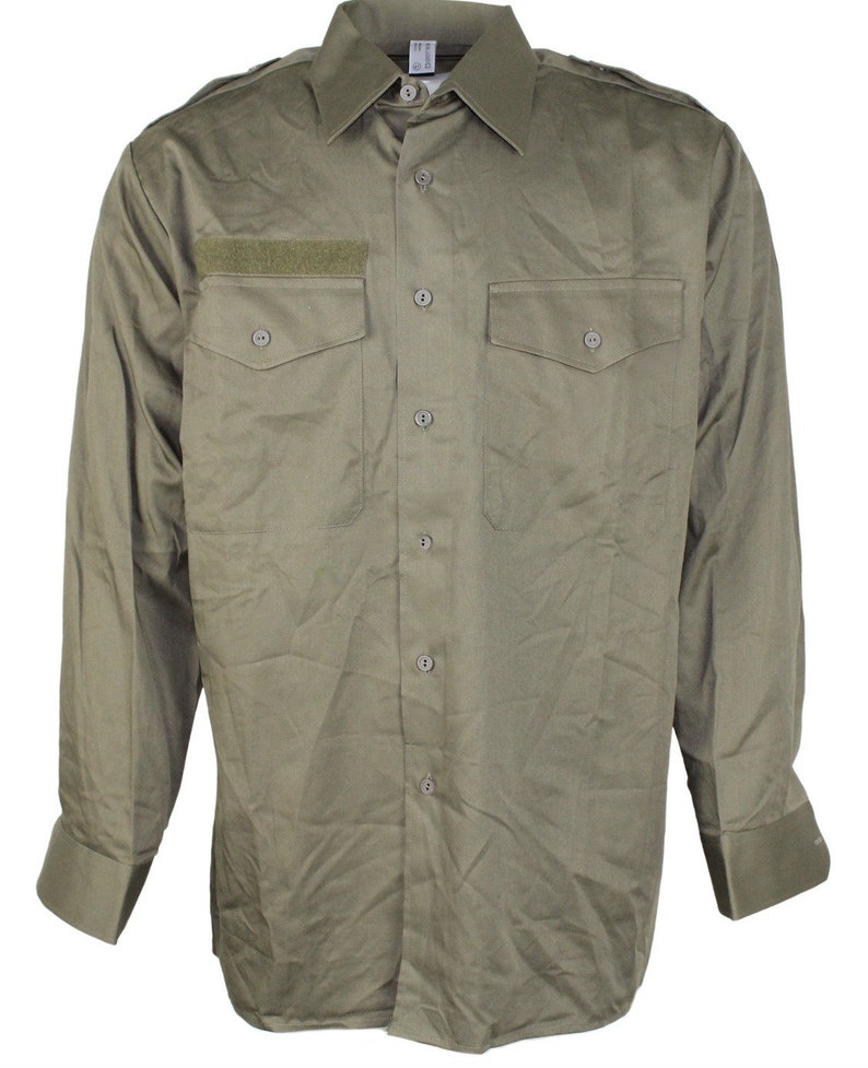 Original Austrian BH Army Combat Shirt Military Olive Green BDU Field ...