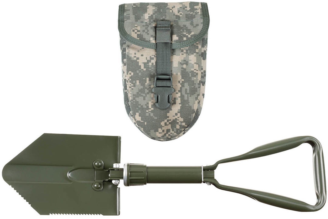 Folding Spade 3-part OD Green With Original US Army Pouch - Etsy