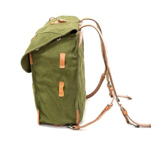 Romanian OD Rucksack Vintage Military Surplus Backpack Durable Olive ...