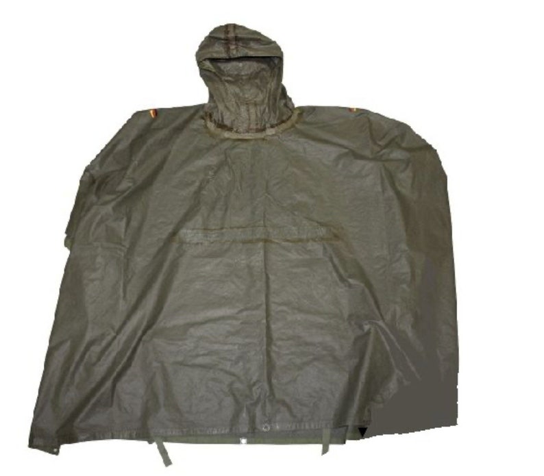 Genuine German Amy OD Wet Weather Poncho Vintage Military Surplus ...