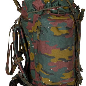 Original Belgian Military Backpack 120L Capacity Camouflage Used ...