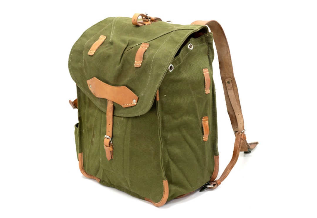 Romanian OD Rucksack Vintage Military Surplus Backpack Durable Olive ...