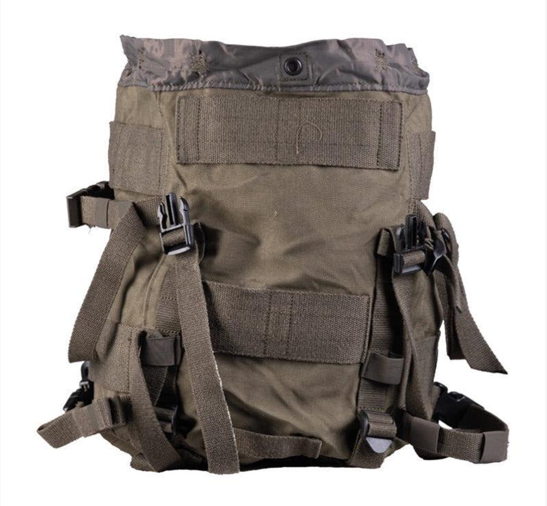 Genuine Austrian Army OD Rucksack Vintage Military Surplus Durable Used ...