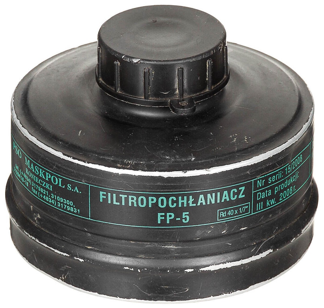 Original Polish Vintage PL Gas Mask Filter FP5 Used - Etsy