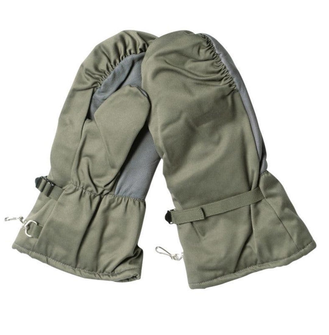 Vintage German Military Surplus OD Cold Weather Mittens Size 8 10 Used ...