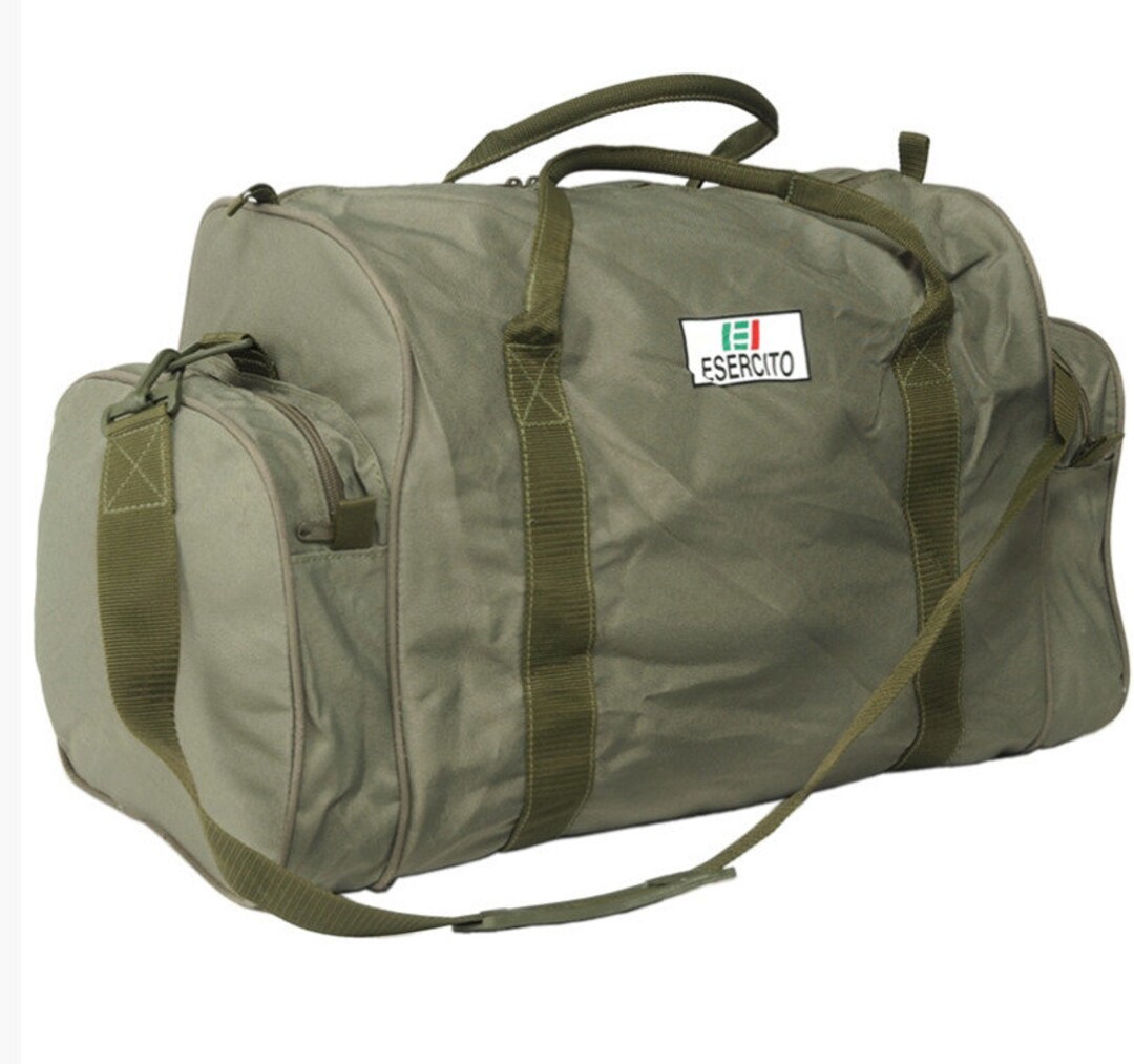 Italian OD Small Bag Vintage Military Surplus Retro Style Durable Used ...