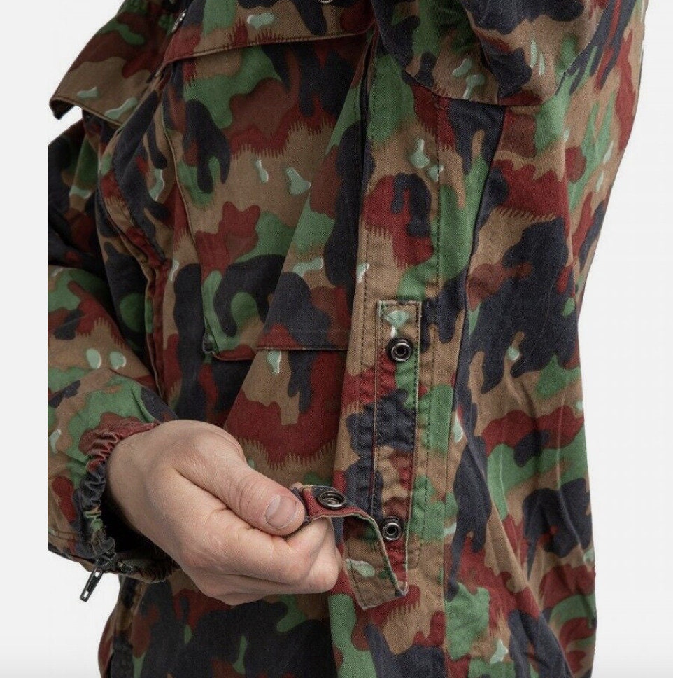Original Swiss Army Jacket M83 Combat Genuine Alpenflage Camo Military ...
