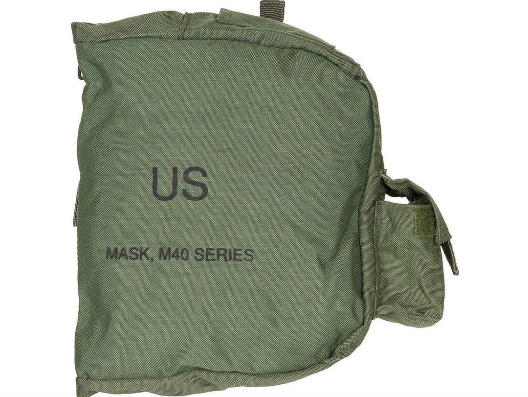 US Military Original Army Bag for Protective Mask Case OD Green Mint ...