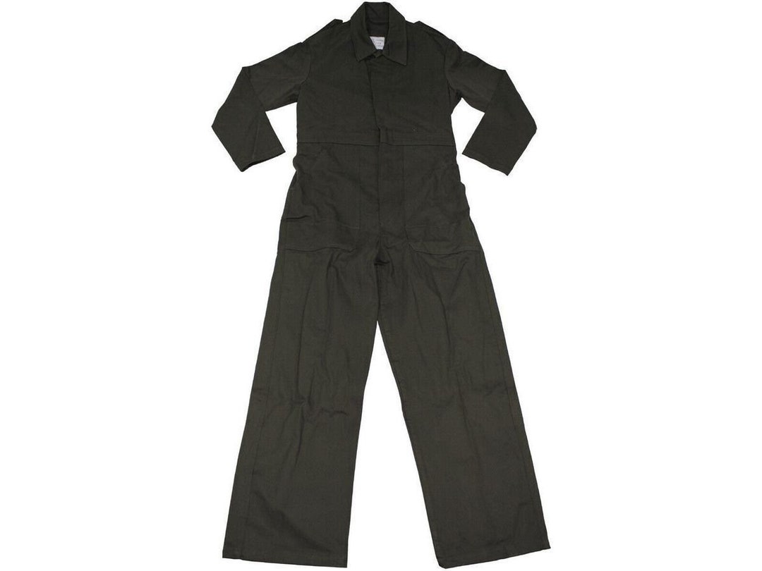 Original Dutch Army Military Mechanic Coverall OD Green 100% Cotton New ...