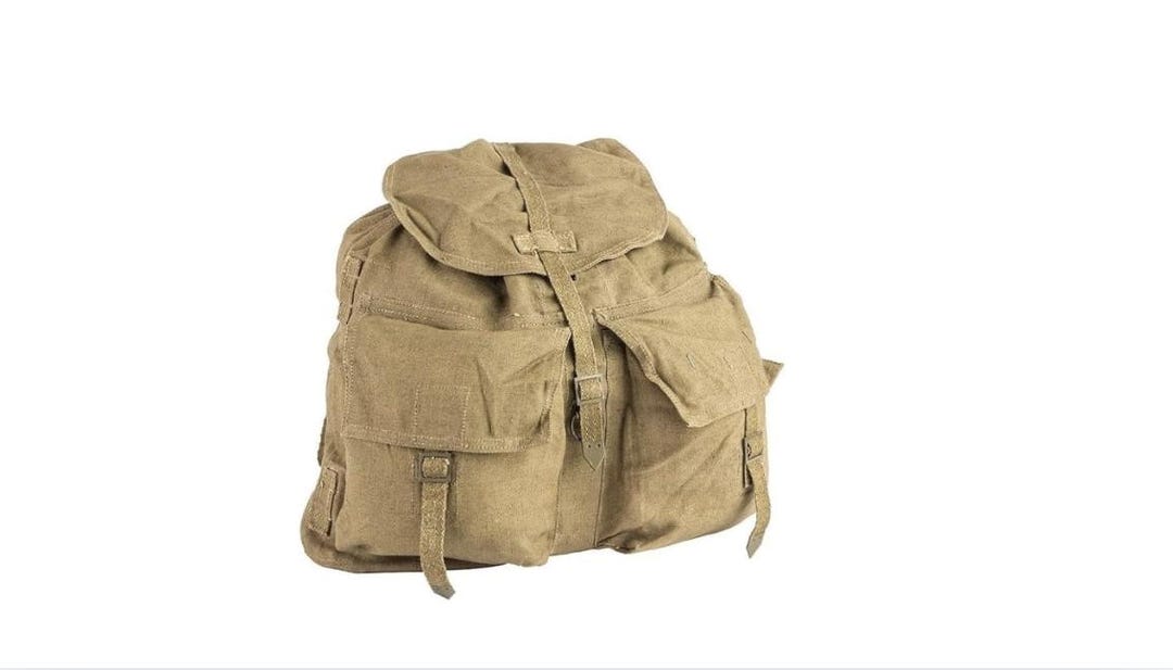 Czech Army M60 Small Rucksack With Straps Vintage Military Surplus ...