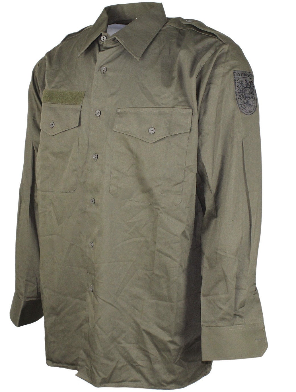 Original Austrian BH Army Combat Shirt Military Olive Green BDU Field ...
