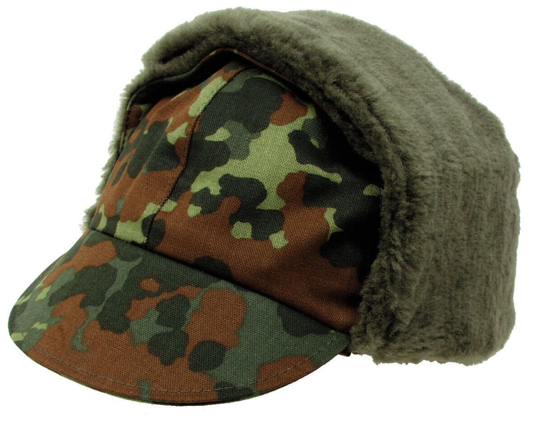 Original German Army Bundeswehr Military Winter Cap BW Camo New - Etsy