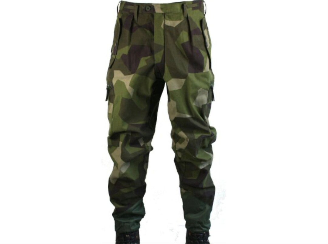 Original Swedish Army M90 Pants Splinter Genuine Trousers Camo Field ...