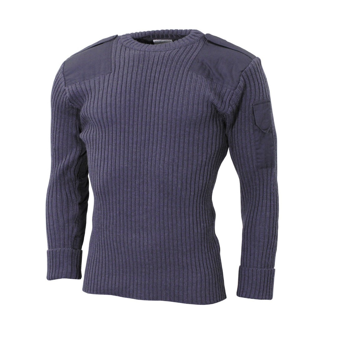Original British Army Pullover Commando Jumper Blue Sweater Wool Used ...