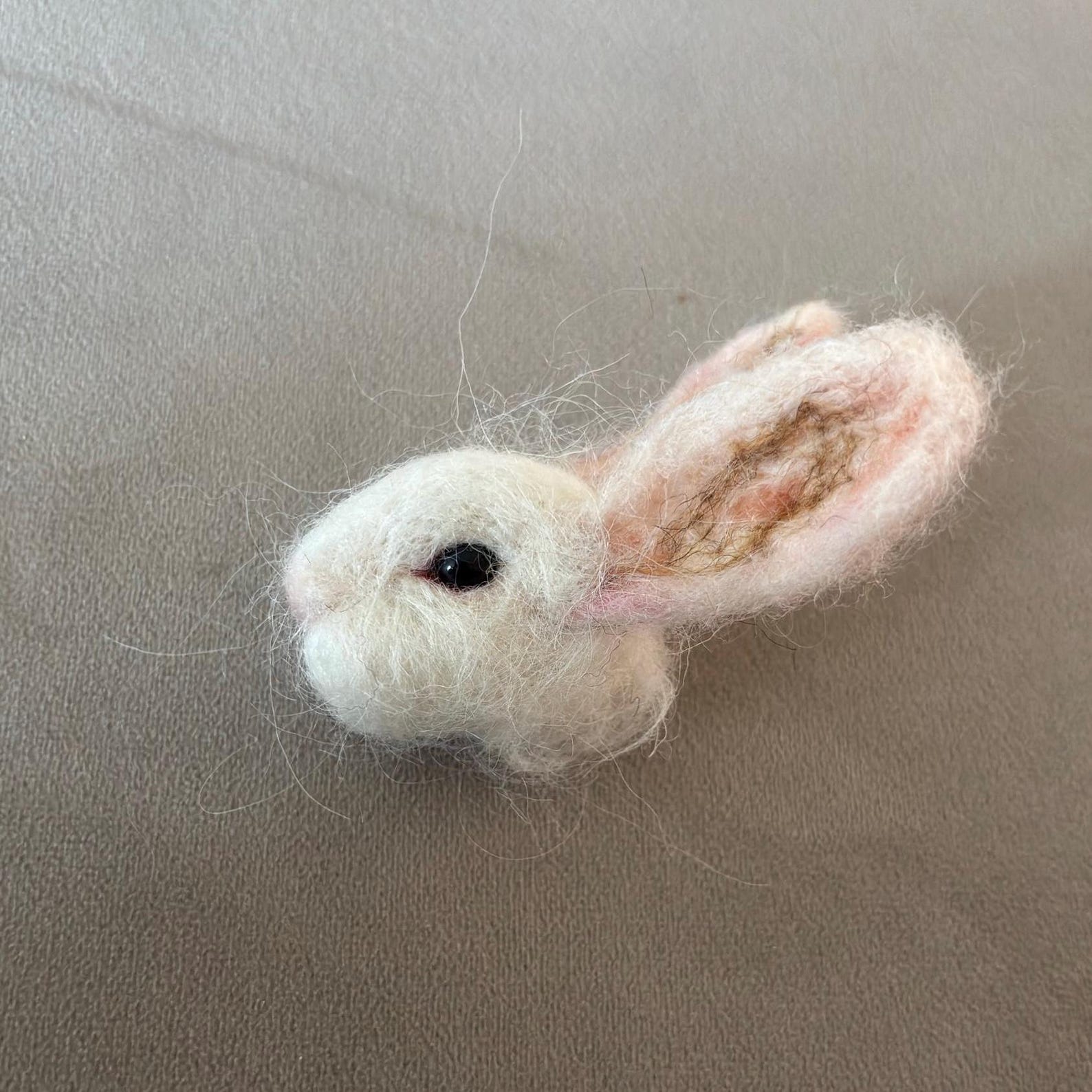 Rabbit Handmade Needle Felted Brooch, Needle Felting Rabbit, Bunny ...