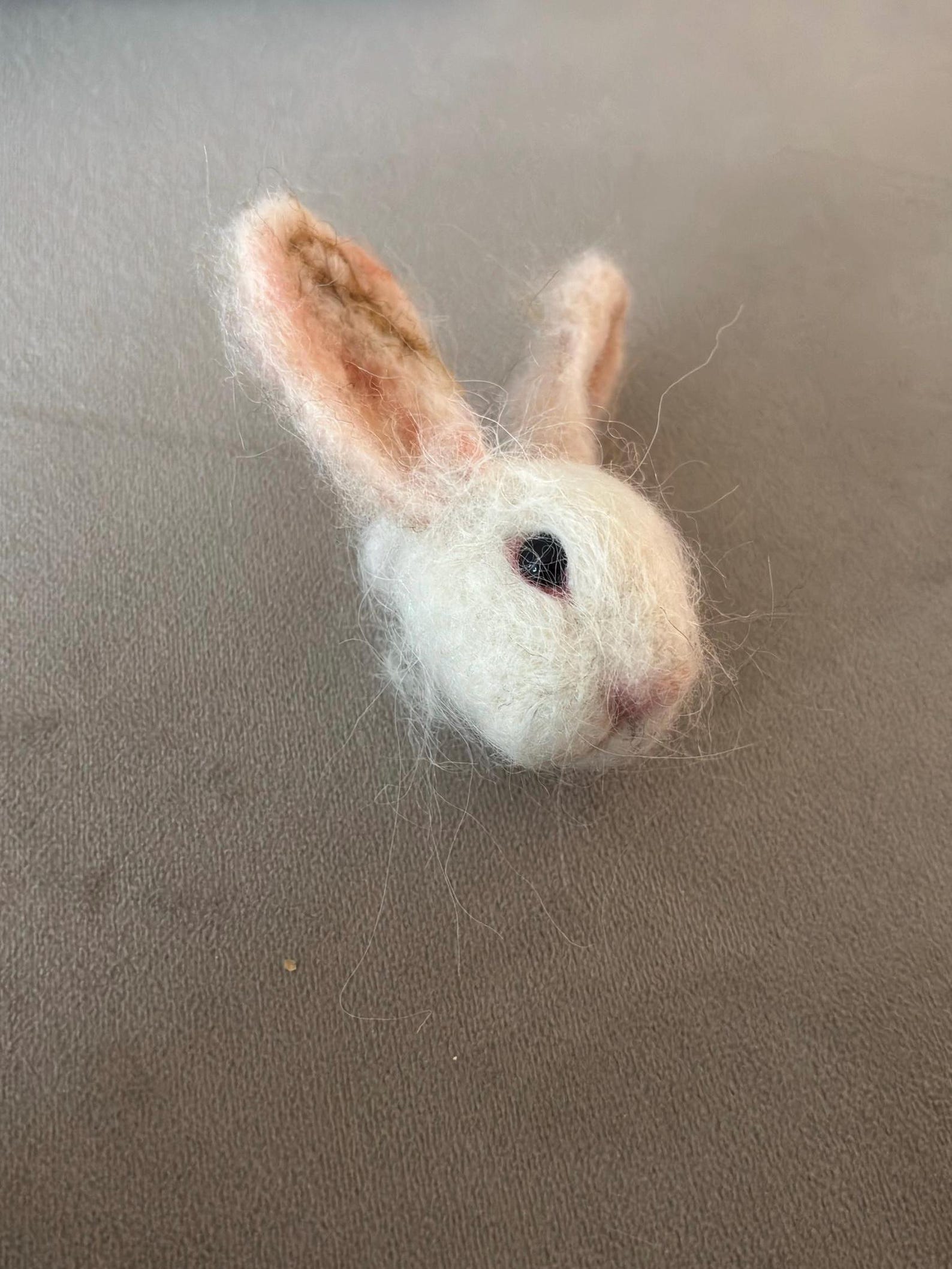 Rabbit Handmade Needle Felted Brooch, Needle Felting Rabbit, Bunny ...