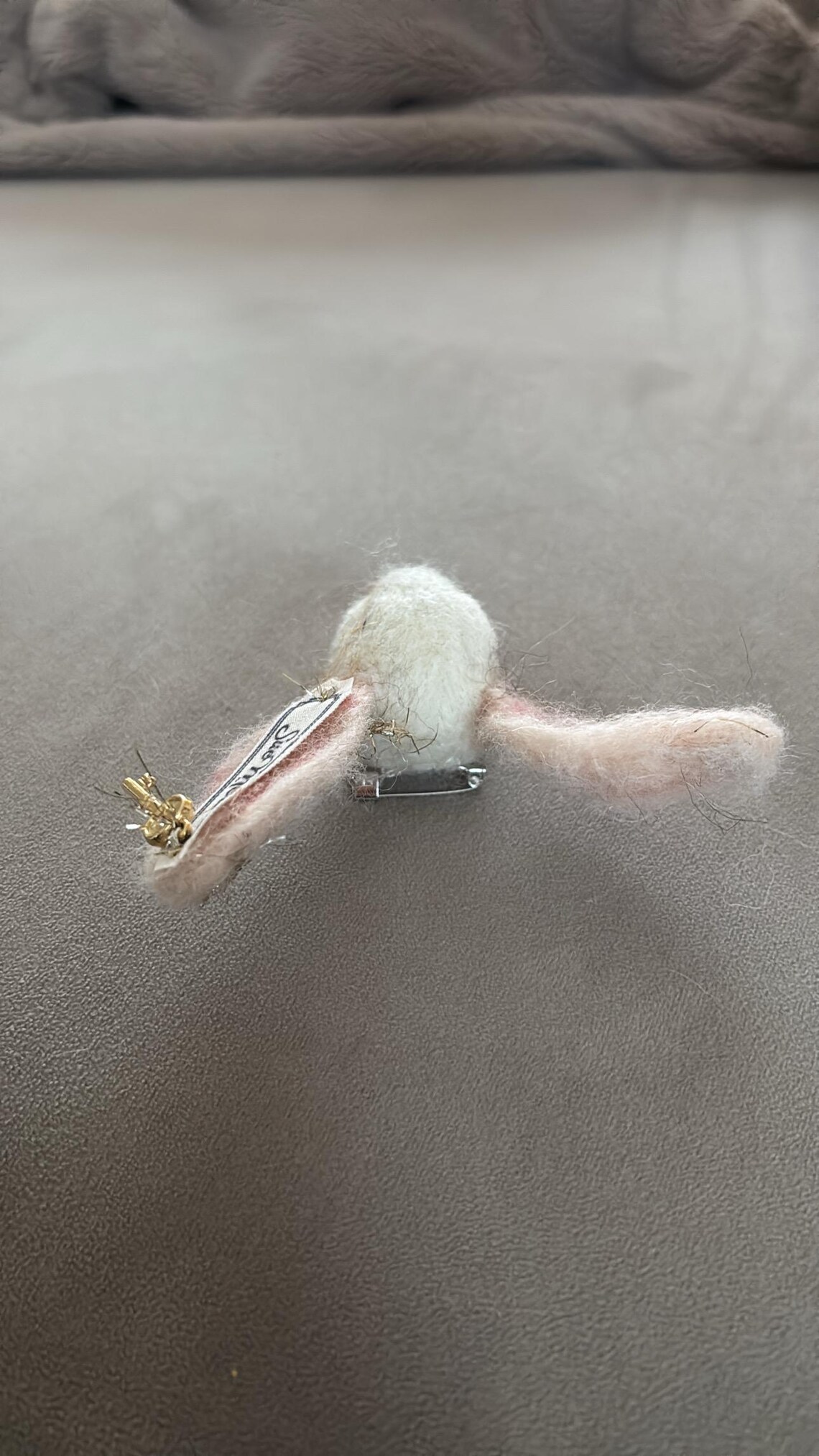 Rabbit Handmade Needle Felted Brooch, Needle Felting Rabbit, Bunny ...