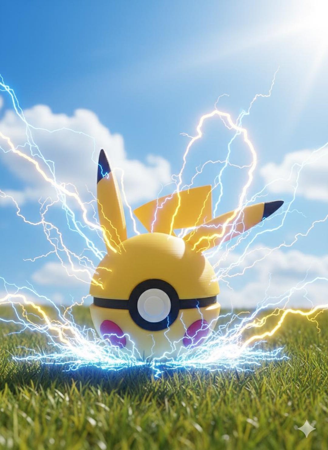 Pikachu Inspired Pokéball | Electric Yellow Pokémon Display | Gamer ...