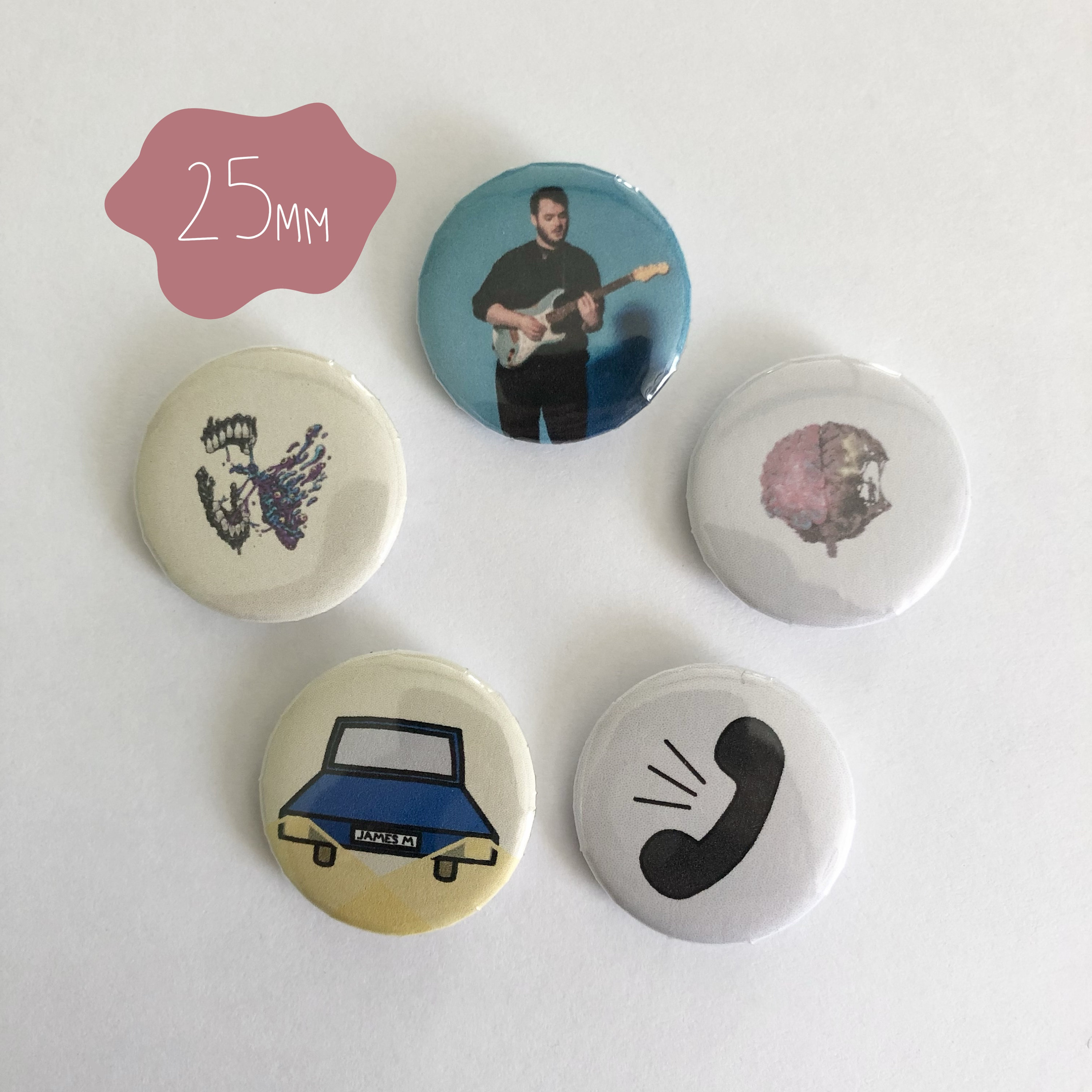 James Marriott Badge Set of 5 - Etsy