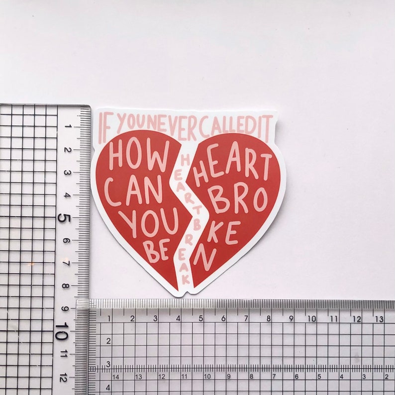 Bears in Trees 'if You Never Called It Heartbreak' Sticker - Etsy UK