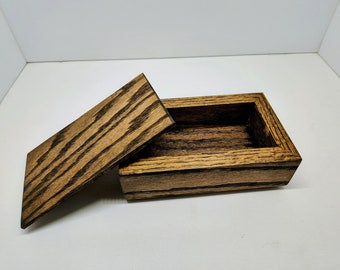 Handmade Oak Wood Box - Etsy