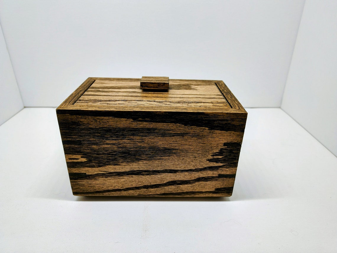 Handmade Oak Wood Box - Etsy