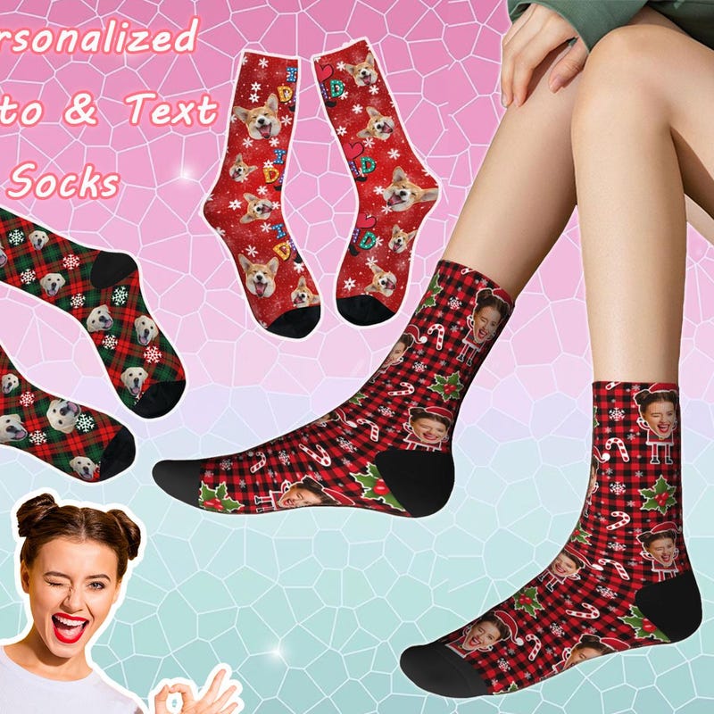 Custom Face Socks - Etsy