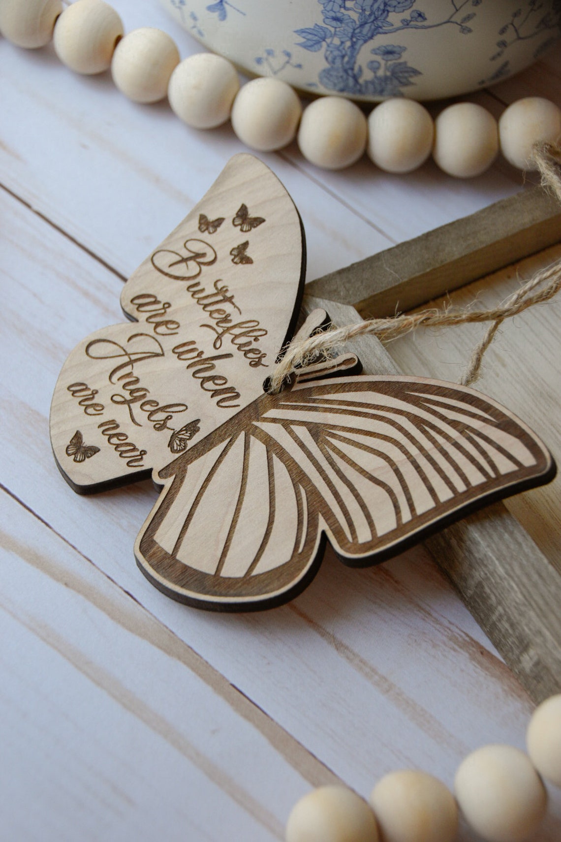 Engraved Wooden Butterfly Keepsake - Etsy