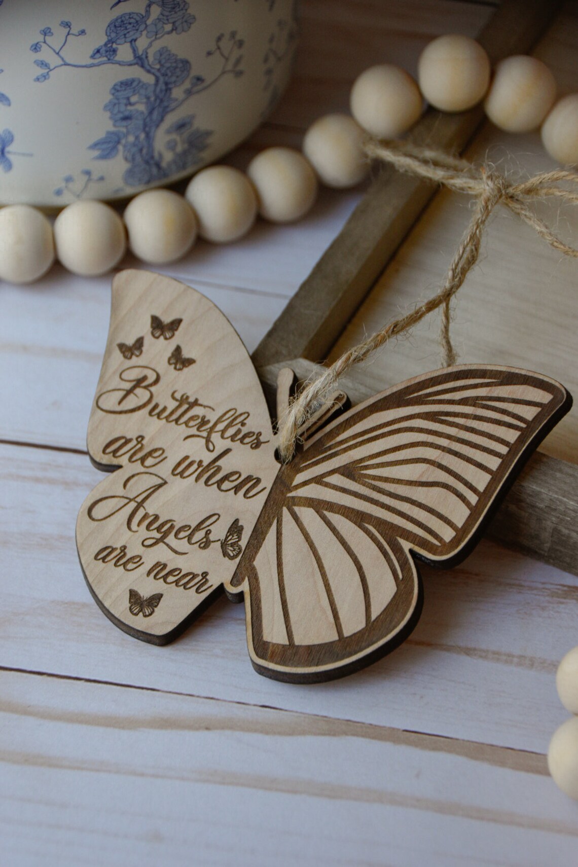 Engraved Wooden Butterfly Keepsake - Etsy