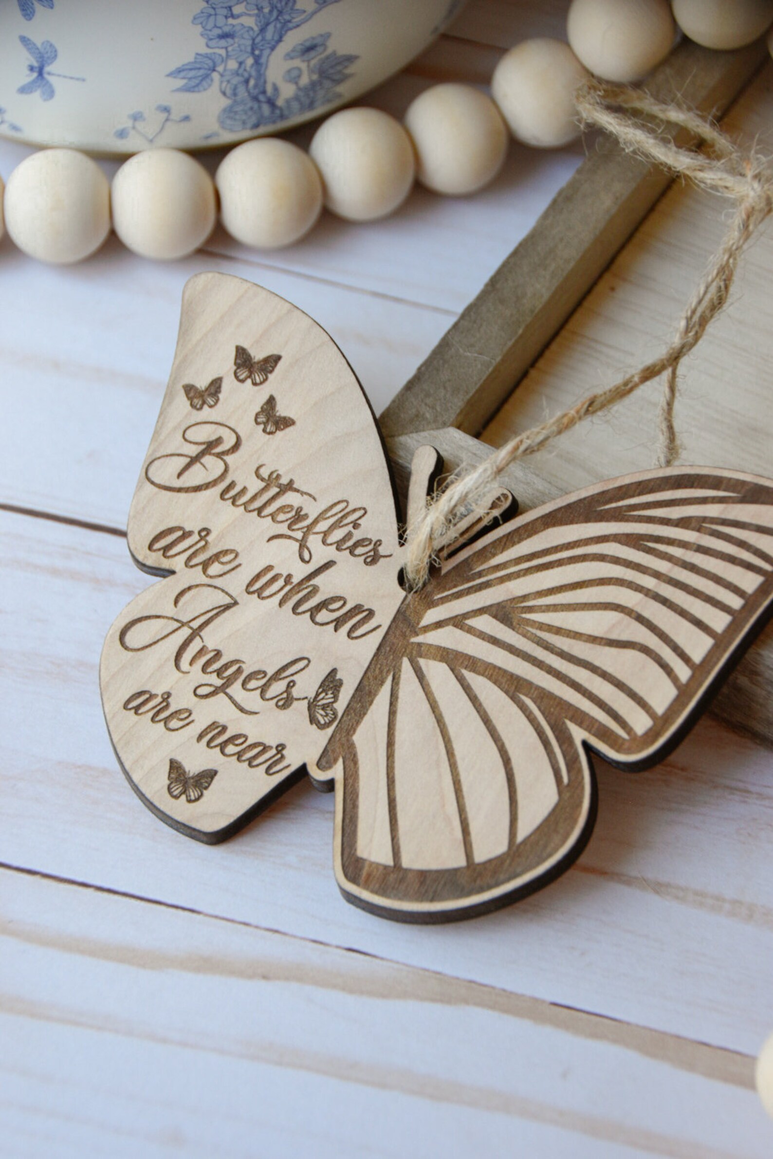 Engraved Wooden Butterfly Keepsake - Etsy