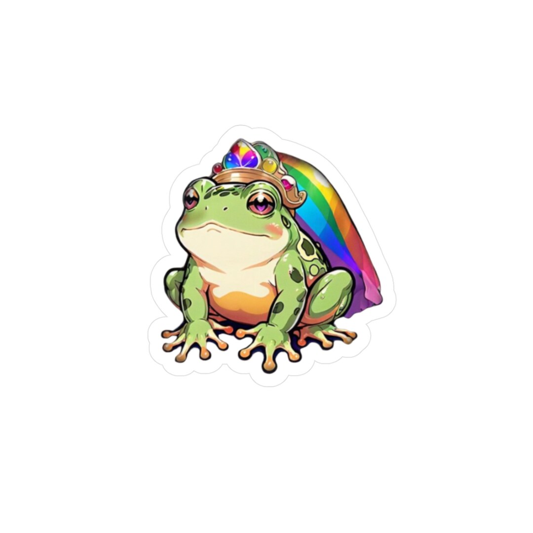Pride Sticker Frog Sticker Pride Frog Sticker Cute Frog Sticker - Etsy