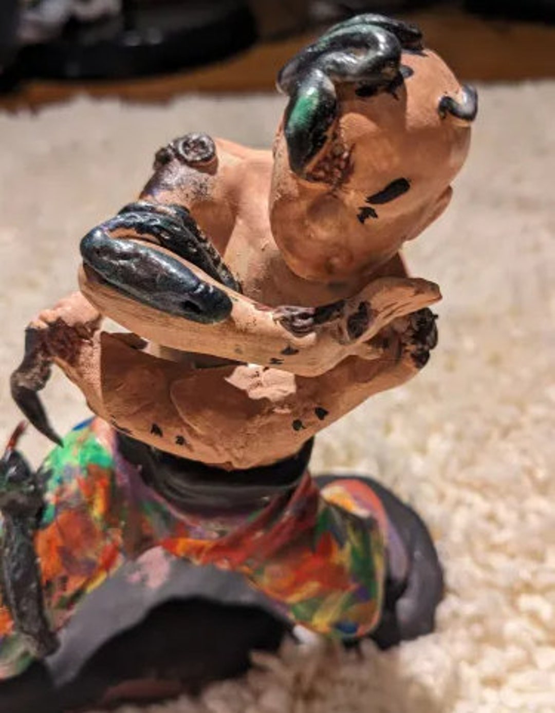 Martial Arts Snake Dude Sculpture - Etsy