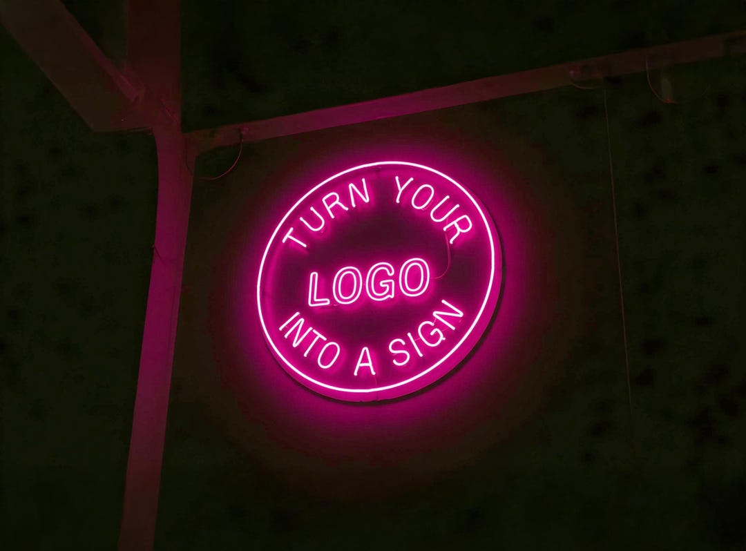 Custom LED Neon Sign: Business Logo, Wall Decor - Etsy