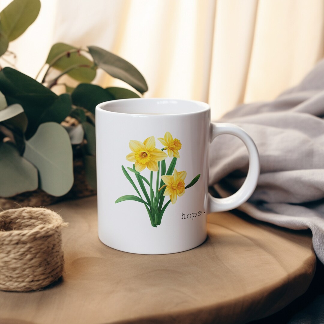 March Birth Month Flower, Birth Month Flower Mug, March Birth Flower ...