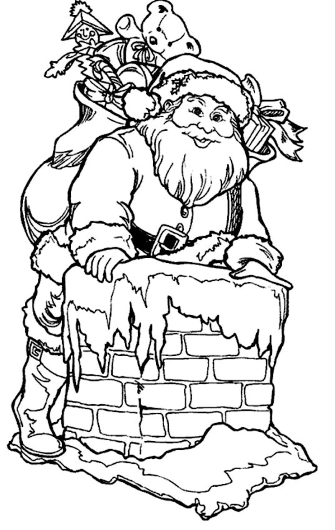 PDF Christmas Themed Digital Coloring Pages Set,fun and Educational ...