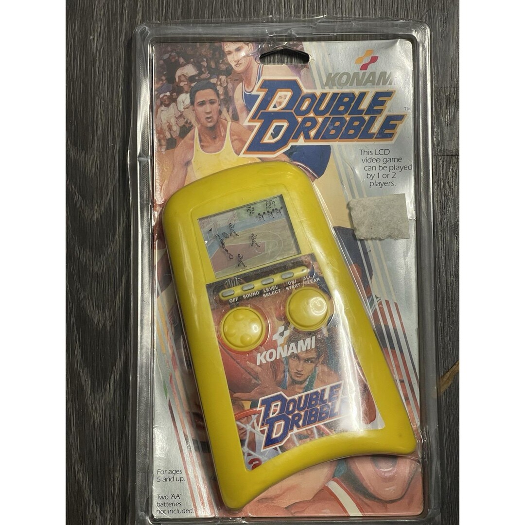 Vintage 1989 Konami Double Dribble Basketball Handheld Video Game NOS ...