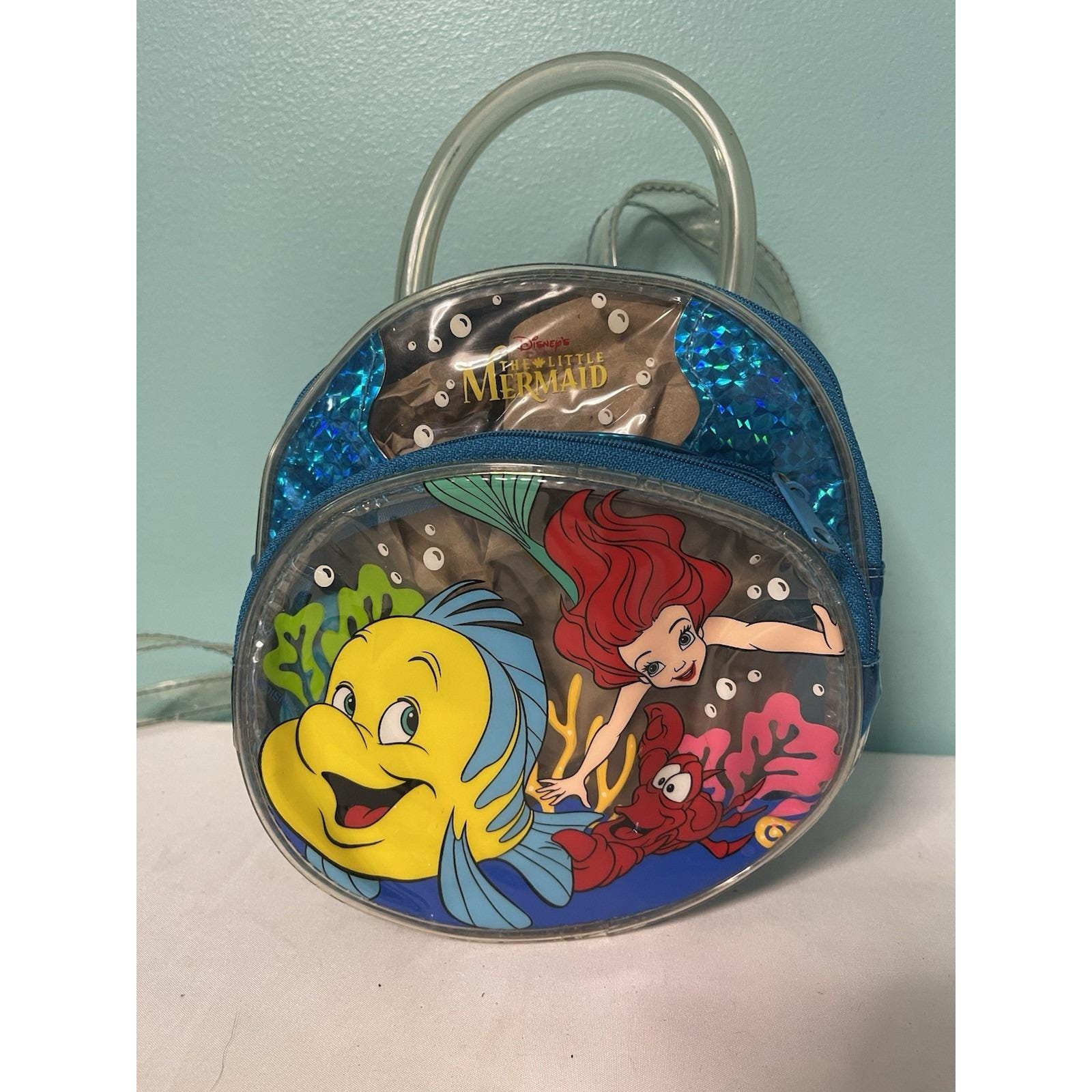 Vintage Disney the Little Mermaid Mini Backpack Dark Blue Clear 90s ...