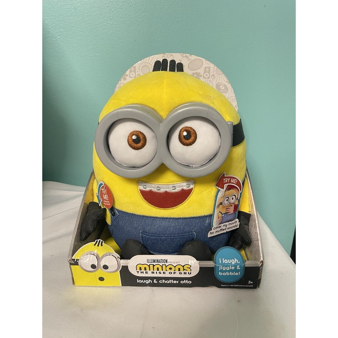 Minions Laugh and Giggle Bob Talking Plush Figure Rise of Gru ...