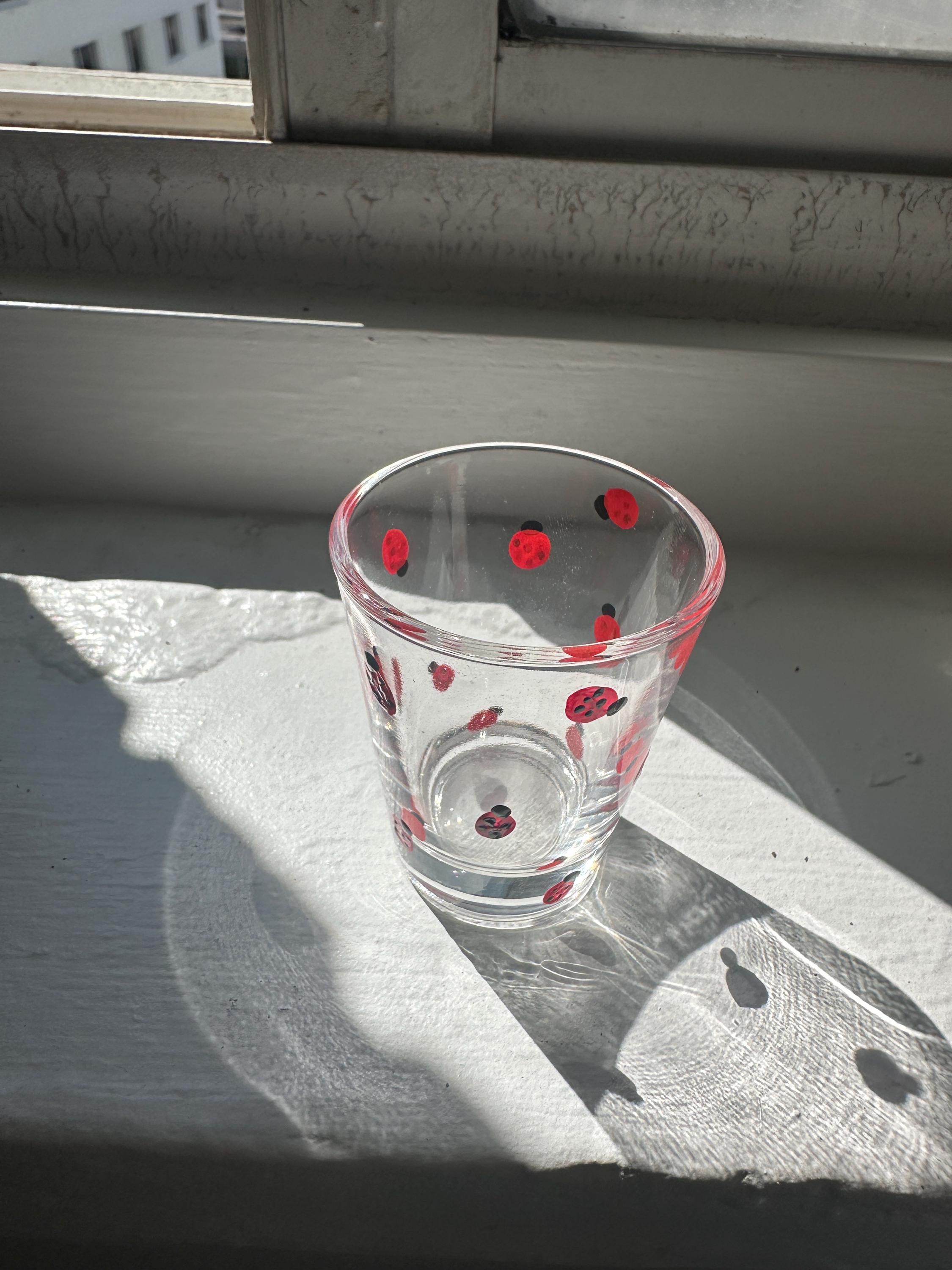 Lady Bug Shot Glass - Hand Painted - Etsy