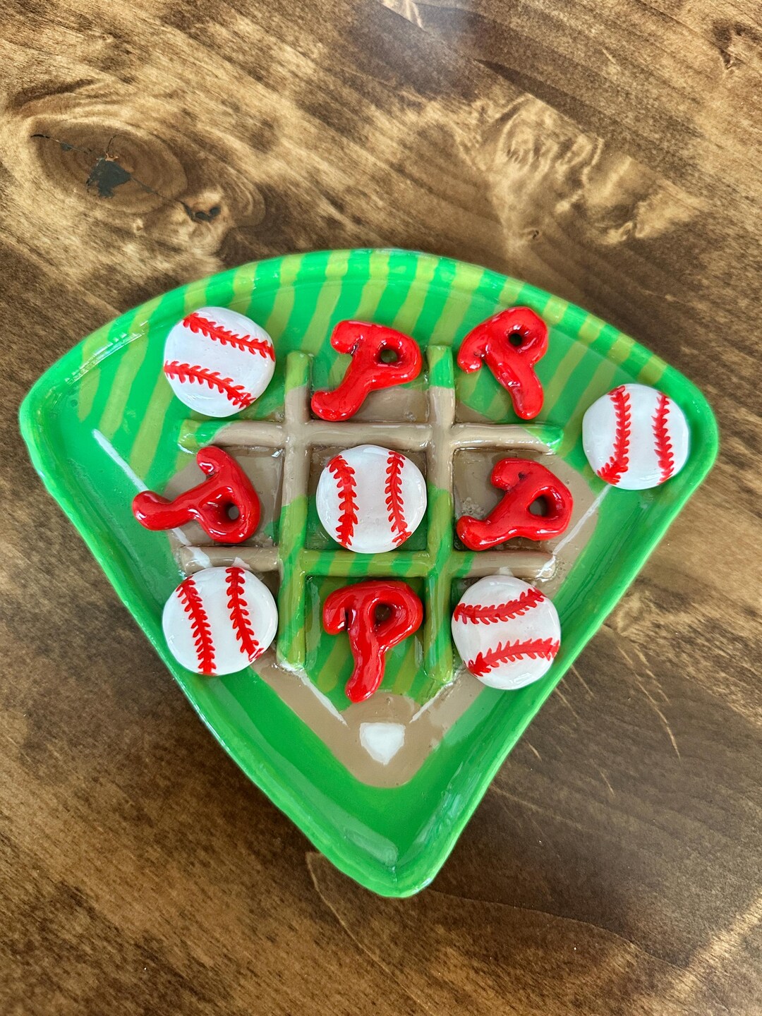 Baseball Tic Tac Toe Board Customize With Your Team - Etsy