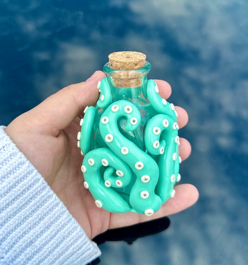Mini Octopus Jar, Ocean Decor, Colorful Tentacles - Etsy